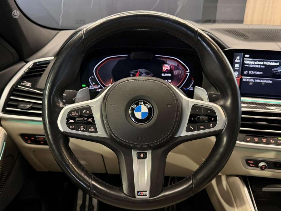 Melns BMW X6 2022 Kauņa, ar dzinēja tilpumu 2.99 L un nobraukumu 163 tūkst. km par 55990 €, foto 14 vietnē AUTOMOTO.COM.LV