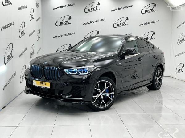 Black BMW X6 2022 in Avizieniai, with an engine capacity of 3.00 L and mileage of 46 thousand km for 64900 €, photo 1 on AUTOMOTO.COM.LV