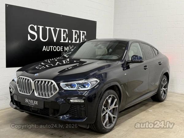Melns BMW X6 2022 Tallina, ar dzinēja tilpumu 3.00 L un nobraukumu 60 tūkst. km par 59995 €, foto  vietnē AUTOMOTO.COM.LV