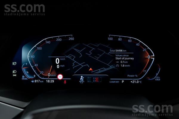 Black BMW X6 2022 in Riga, with an engine capacity of 3.00 L and mileage of 54 thousand km for 49900 €, photo 5 on AUTOMOTO.COM.LV