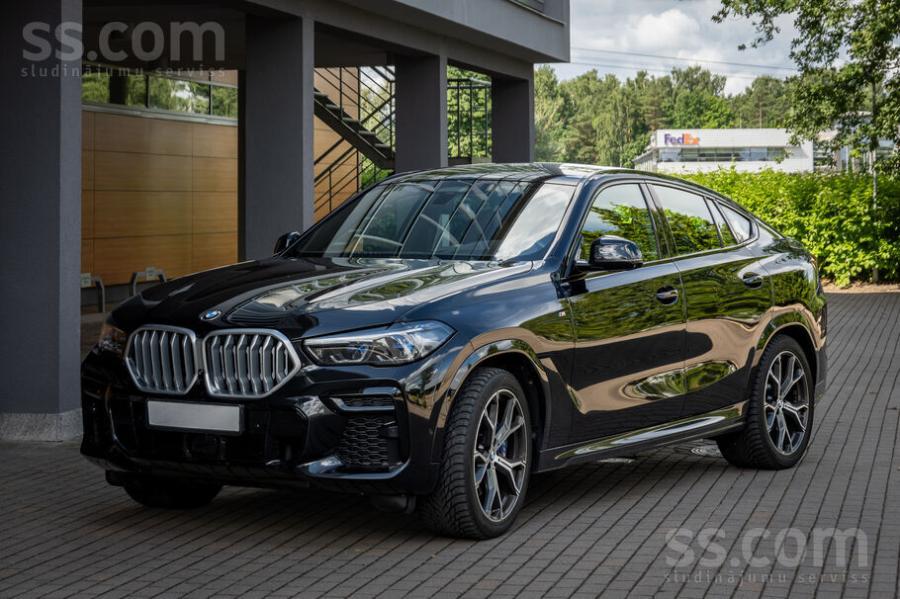 Melns BMW X6 2022 Rīga, ar dzinēja tilpumu 3.00 L un nobraukumu 38 tūkst. km par 59990 €, foto 1 vietnē AUTOMOTO.COM.LV
