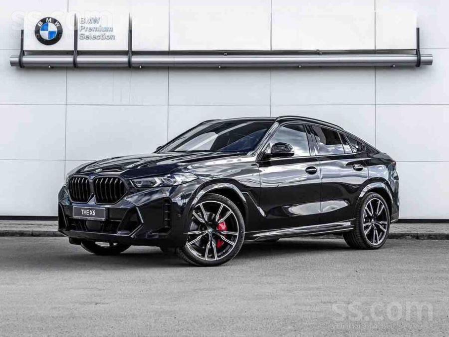 Melns BMW X6 2024 Tukums, ar dzinēja tilpumu 3.00 L un nobraukumu 0 tūkst. km par 88880 €, foto 1 vietnē AUTOMOTO.COM.LV