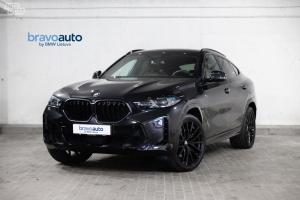 Black BMW X6 2024 in Vilnius, with an engine capacity of 3.00 L and mileage of 25 thousand km for 88923 €, photo  on AUTOMOTO.COM.LV