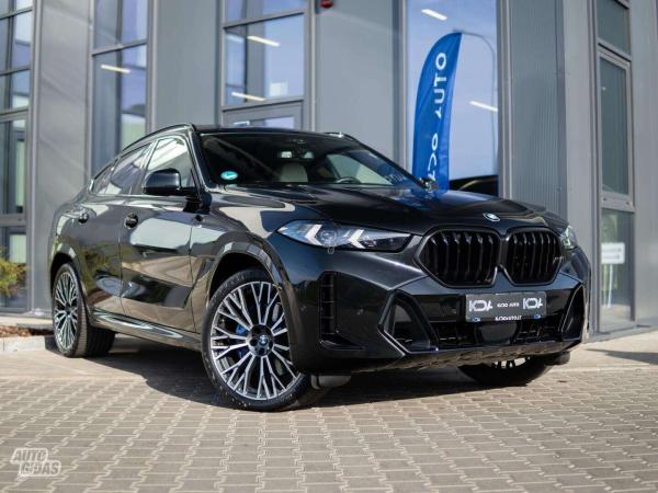 Black BMW X6 2024 in Marijampole, with an engine capacity of 3.00 L and mileage of 28 thousand km for 79950 €, photo 1 on AUTOMOTO.COM.LV