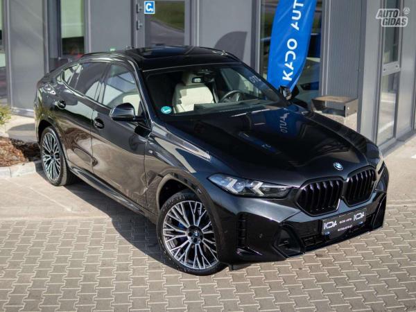 Black BMW X6 2024 in Marijampole, with an engine capacity of 3.00 L and mileage of 28 thousand km for 79950 €, photo 3 on AUTOMOTO.COM.LV