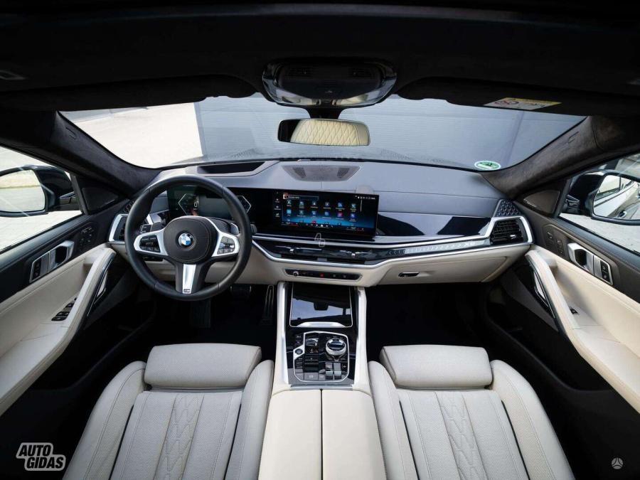 Black BMW X6 2024 in Marijampole, with an engine capacity of 3.00 L and mileage of 28 thousand km for 79950 €, photo 17 on AUTOMOTO.COM.LV