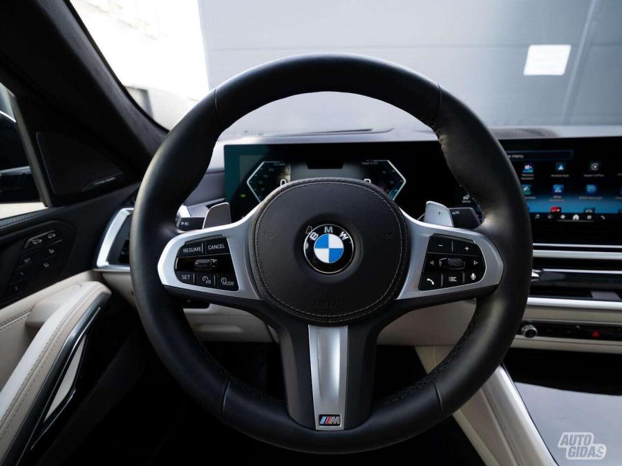 Black BMW X6 2024 in Marijampole, with an engine capacity of 3.00 L and mileage of 28 thousand km for 79950 €, photo 19 on AUTOMOTO.COM.LV