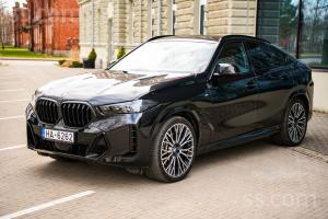 Black BMW X6 2024 in Liepaja, with an engine capacity of 3.00 L and mileage of 33 thousand km for 86900 €, photo 4 on AUTOMOTO.COM.LV