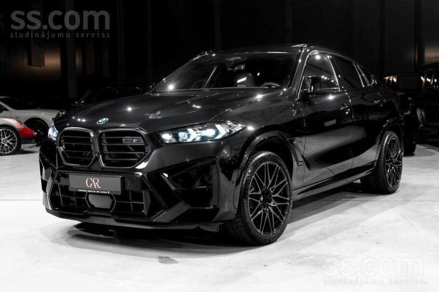 Black BMW X6 2024 in Riga, with an engine capacity of 4.40 L and mileage of 17 thousand km for 115000 €, photo 1 on AUTOMOTO.COM.LV