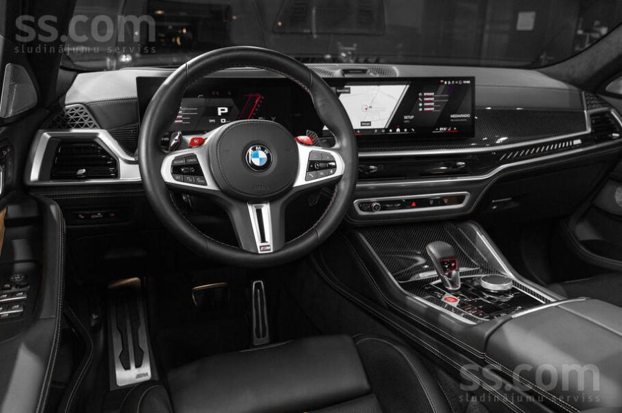 Black BMW X6 2024 in Riga, with an engine capacity of 4.40 L and mileage of 17 thousand km for 115000 €, photo 8 on AUTOMOTO.COM.LV
