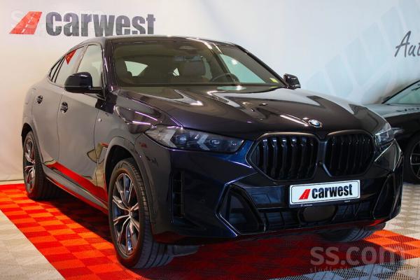 Black BMW X6 2024 in Riga, with an engine capacity of 3.00 L and mileage of 64 thousand km for 68500 €, photo 3 on AUTOMOTO.COM.LV