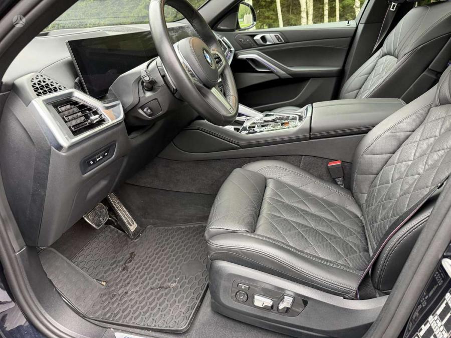 Melns BMW X6 2024 Kauņa, ar dzinēja tilpumu 3.00 L un nobraukumu 37 tūkst. km par 87500 €, foto 6 vietnē AUTOMOTO.COM.LV