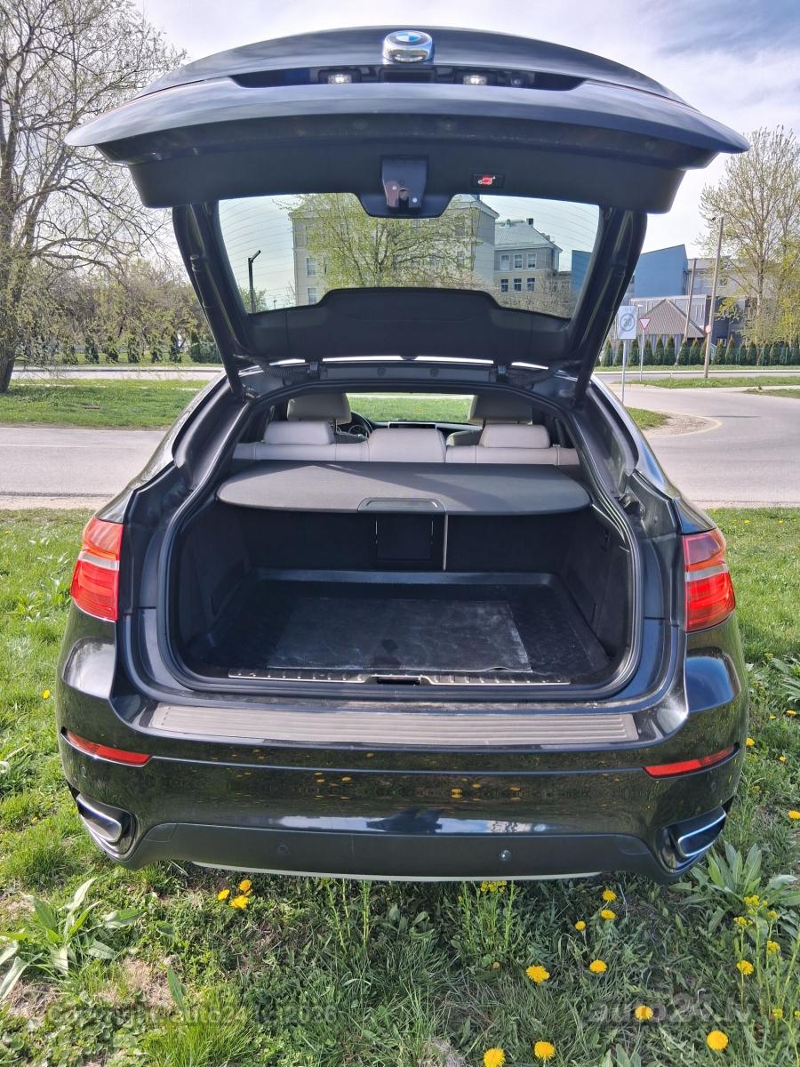 Black BMW X6 2013 in Tallinn, with an engine capacity of 3.00 L and mileage of 205 thousand km for 15990 €, photo 7 on AUTOMOTO.COM.LV