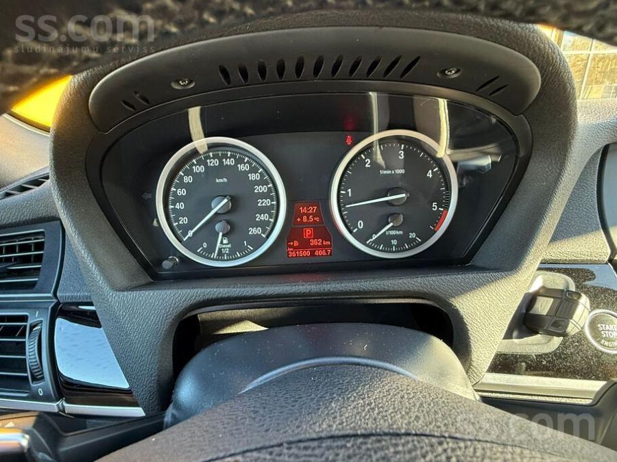 Black BMW X6 2013 in Aizkraukle, with an engine capacity of 3.00 L and mileage of 360 thousand km for 14500 €, photo 8 on AUTOMOTO.COM.LV