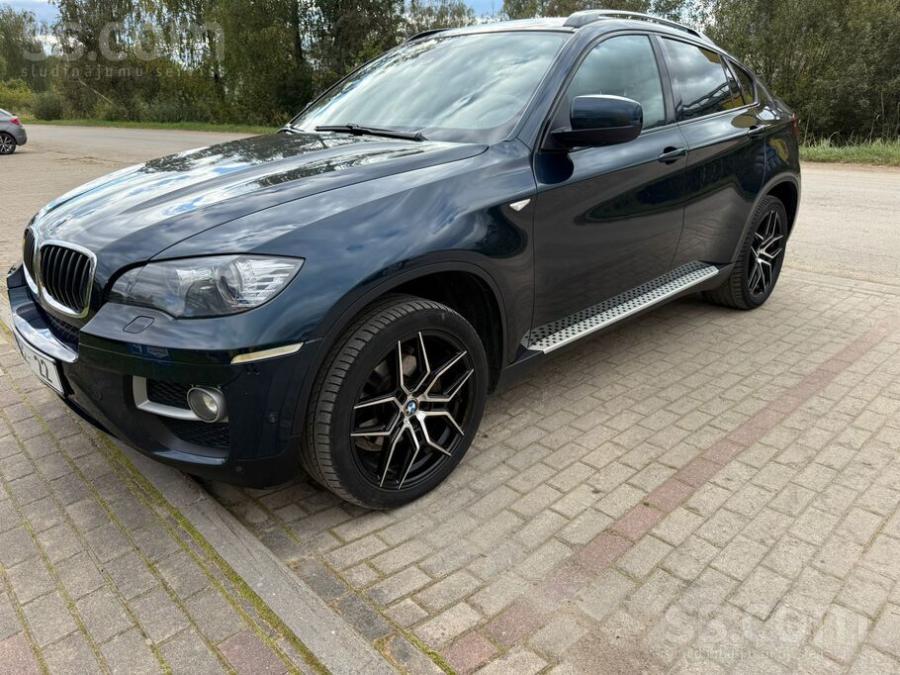 Black BMW X6 2013 in Aizkraukle, with an engine capacity of 3.00 L and mileage of 360 thousand km for 14500 €, photo 11 on AUTOMOTO.COM.LV