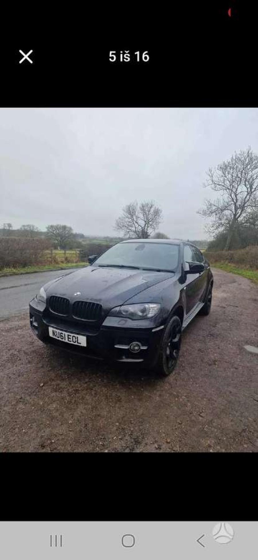 Black BMW X6 2012 in Vilnius, with an engine capacity of 3.00 L and mileage of 170 thousand km for 5950 €, photo 5 on AUTOMOTO.COM.LV