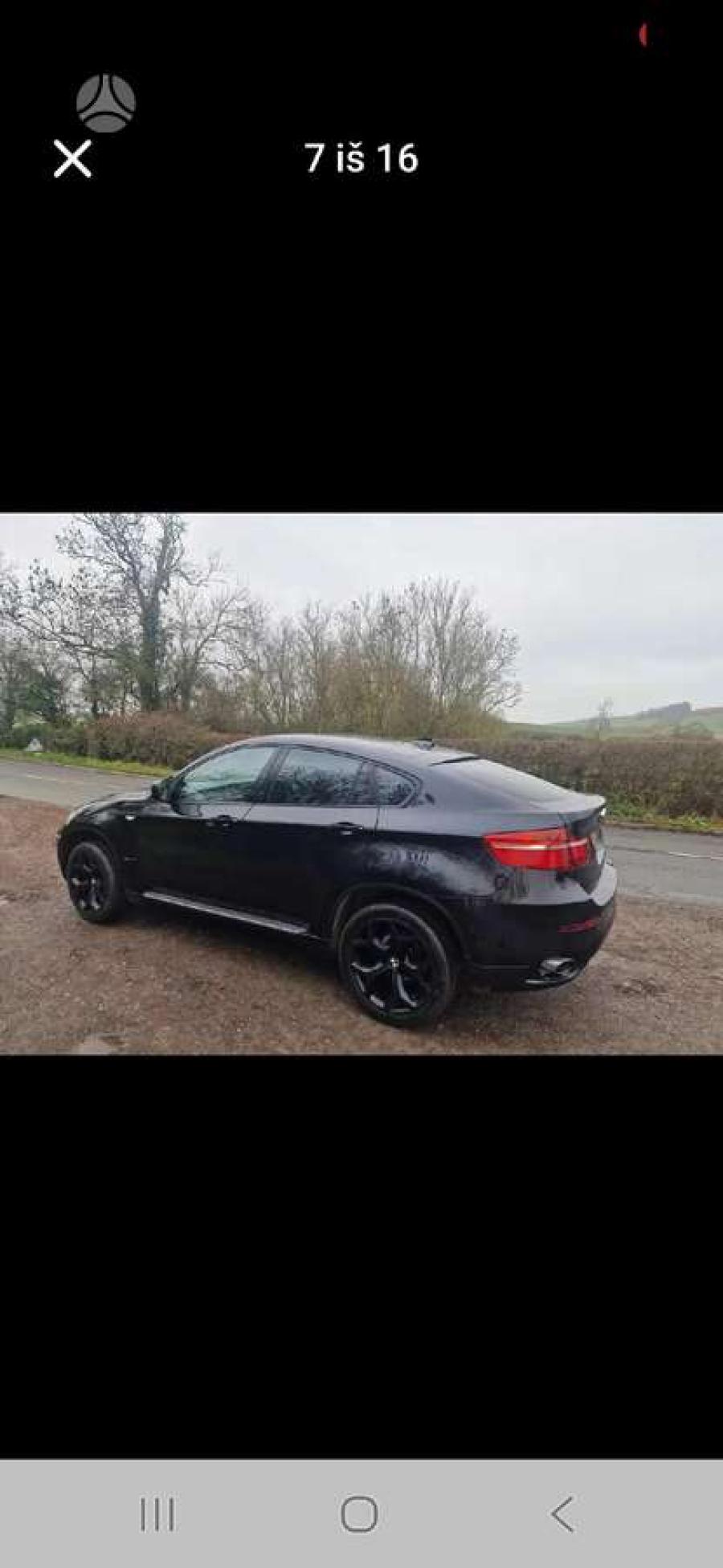 Black BMW X6 2012 in Vilnius, with an engine capacity of 3.00 L and mileage of 170 thousand km for 5950 €, photo 6 on AUTOMOTO.COM.LV