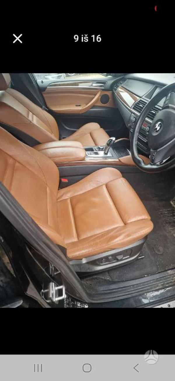 Black BMW X6 2012 in Vilnius, with an engine capacity of 3.00 L and mileage of 170 thousand km for 5950 €, photo 7 on AUTOMOTO.COM.LV