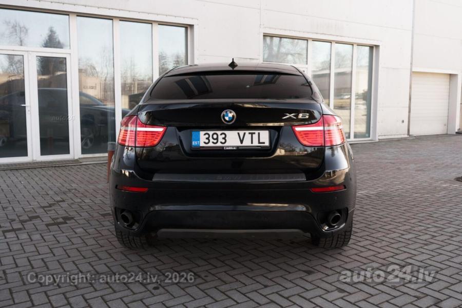 Black BMW X6 2010 in Tartu, with an engine capacity of 3.00 L and mileage of 279 thousand km for 9990 €, photo 5 on AUTOMOTO.COM.LV