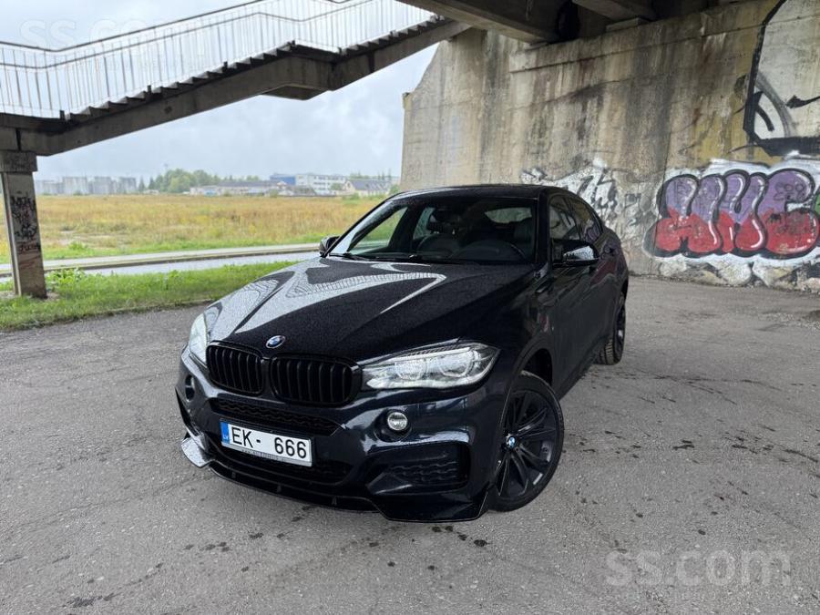 Blue BMW X6 2016 in Rezekne, with an engine capacity of 3.00 L and mileage of 231 thousand km for 22800 €, photo 1 on AUTOMOTO.COM.LV
