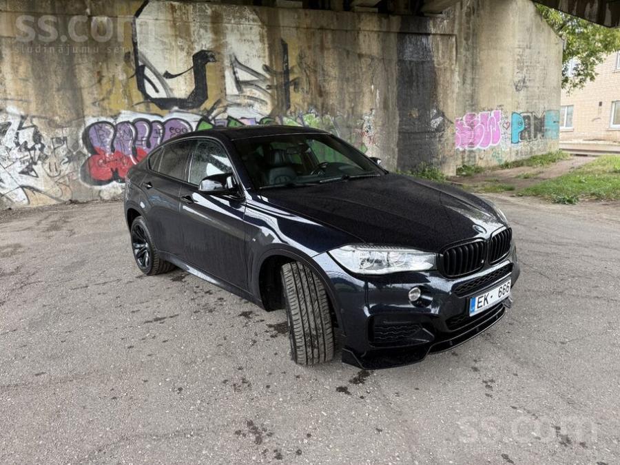 Blue BMW X6 2016 in Rezekne, with an engine capacity of 3.00 L and mileage of 231 thousand km for 22800 €, photo 3 on AUTOMOTO.COM.LV
