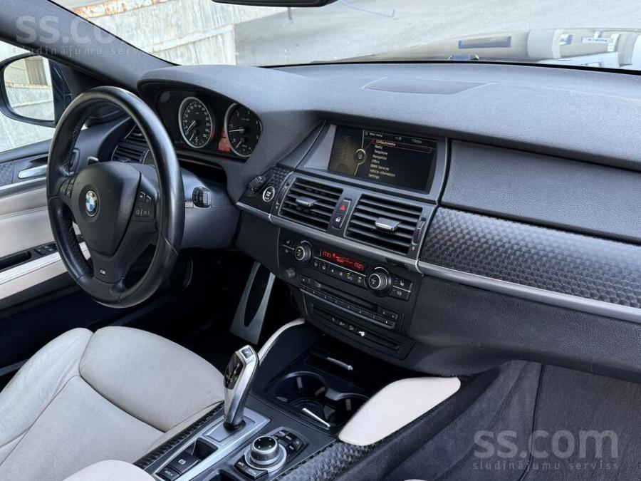 Blue BMW X6 2013 in Riga, with an engine capacity of 3.00 L and mileage of 0 thousand km for 13450 €, photo 10 on AUTOMOTO.COM.LV