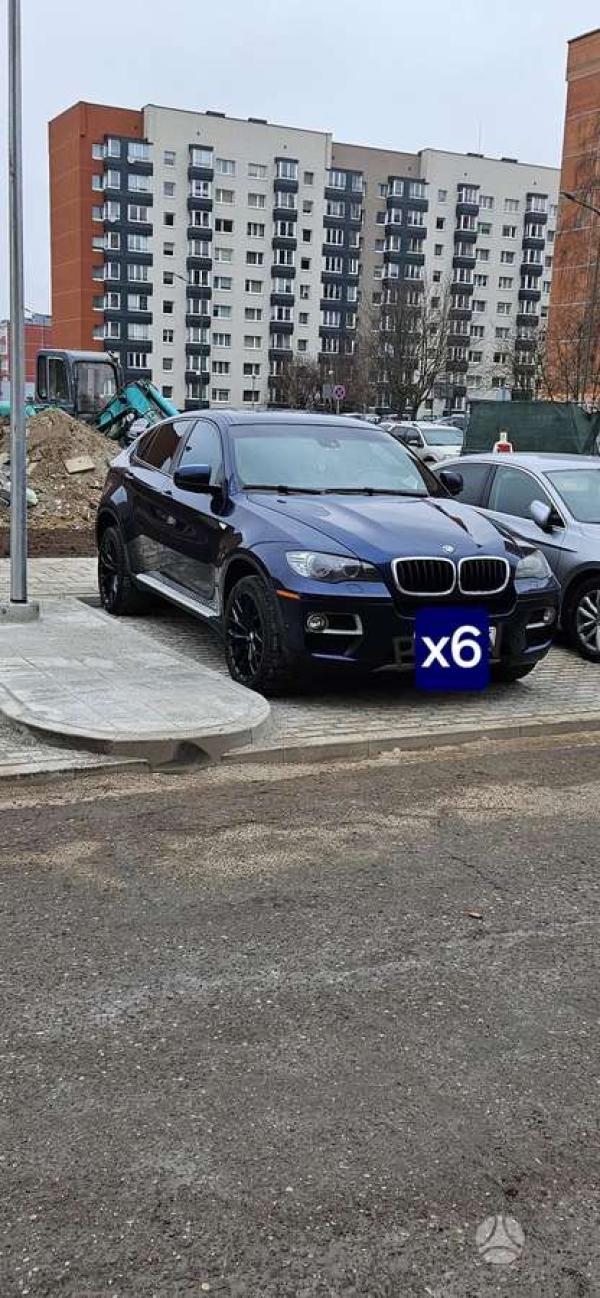 Синий БМВ Х6 2014 в Клайпеда, объемом двигателя 2.98 л и пробегом 182 тыс. км за 11490 €, фото 9 на AUTOMOTO.COM.LV