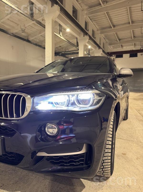 Blue BMW X6 2015 in Riga, with an engine capacity of 3.00 L and mileage of 158 thousand km for 26600 €, photo 1 on AUTOMOTO.COM.LV