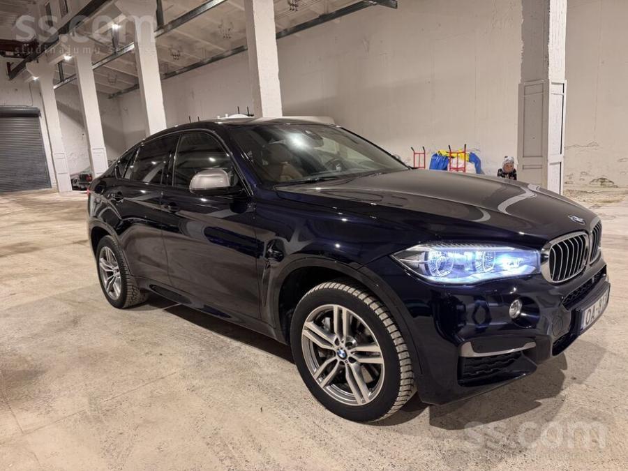 Blue BMW X6 2015 in Riga, with an engine capacity of 3.00 L and mileage of 158 thousand km for 26600 €, photo 4 on AUTOMOTO.COM.LV