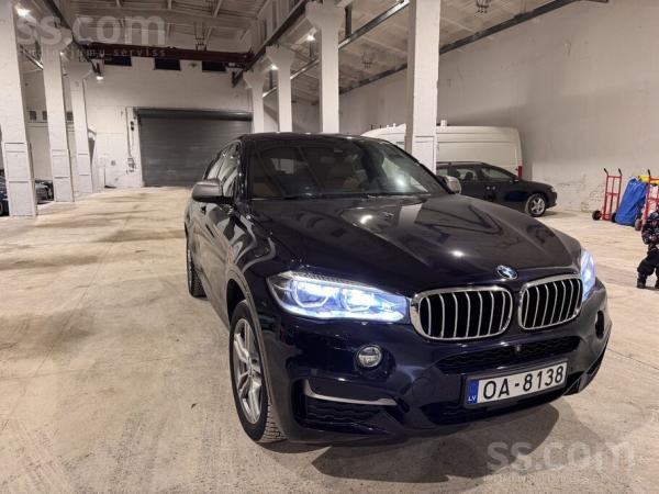Blue BMW X6 2015 in Riga, with an engine capacity of 3.00 L and mileage of 158 thousand km for 26600 €, photo 10 on AUTOMOTO.COM.LV