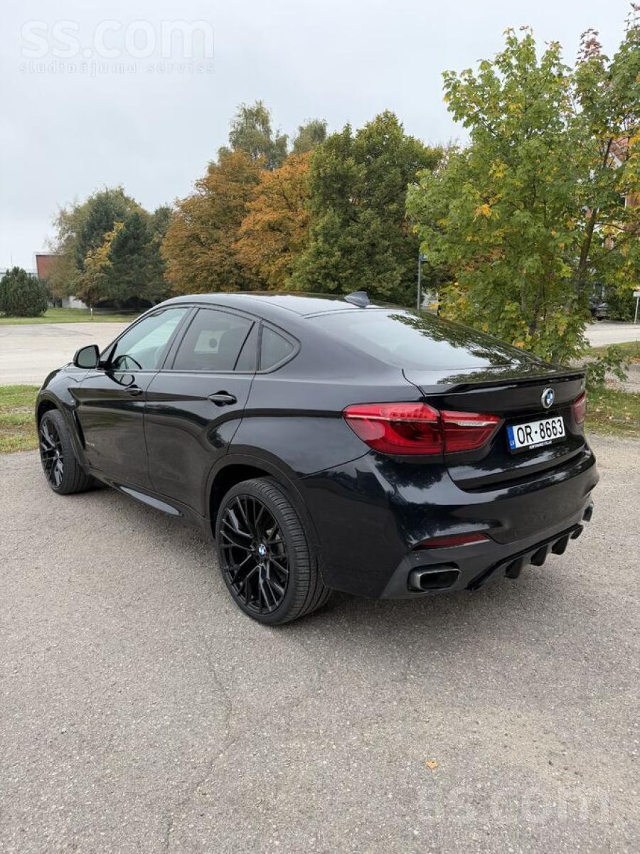 Blue BMW X6 2016 in Liepaja, with an engine capacity of 3.00 L and mileage of 268 thousand km for 21700 €, photo 7 on AUTOMOTO.COM.LV