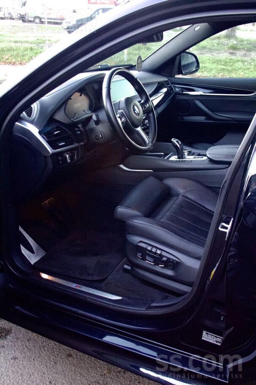 Blue BMW X6 2016 in Liepaja, with an engine capacity of 3.00 L and mileage of 268 thousand km for 21700 €, photo 10 on AUTOMOTO.COM.LV