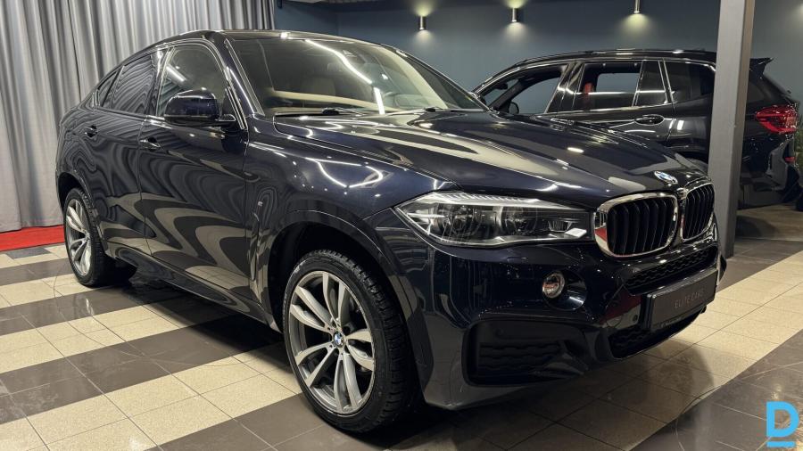 Blue BMW X6 2017 in Marupe, with an engine capacity of 3.00 L and mileage of 146 thousand km for 28990 €, photo 2 on AUTOMOTO.COM.LV