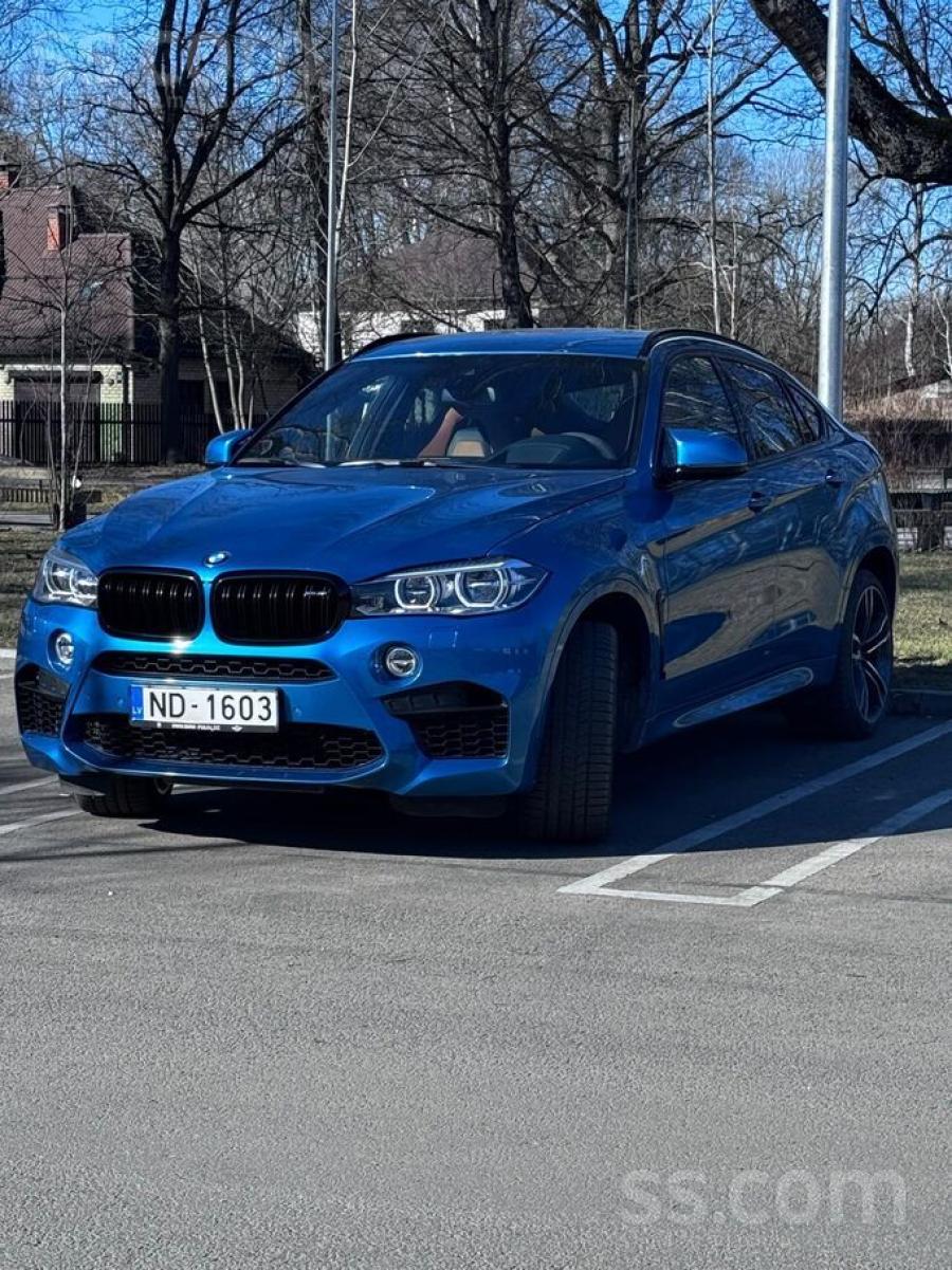 Blue BMW X6 2017 in Riga, with an engine capacity of 4.40 L and mileage of 124 thousand km for 37500 €, photo 1 on AUTOMOTO.COM.LV