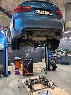 Blue BMW X6 2017 in Riga, with an engine capacity of 4.40 L and mileage of 124 thousand km for 37500 €, photo 14 on AUTOMOTO.COM.LV