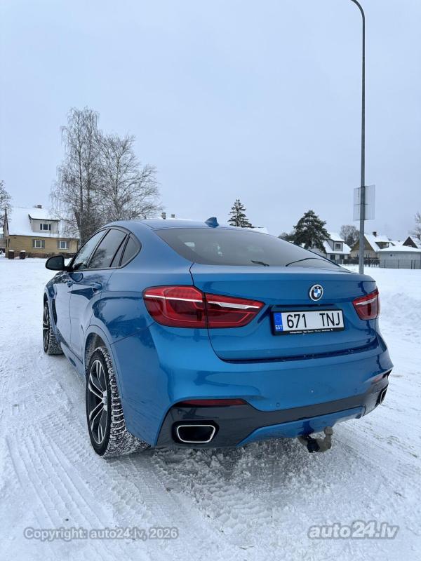 Blue BMW X6 2018 in Tallinn, with an engine capacity of 3.00 L and mileage of 159 thousand km for 34900 €, photo 7 on AUTOMOTO.COM.LV
