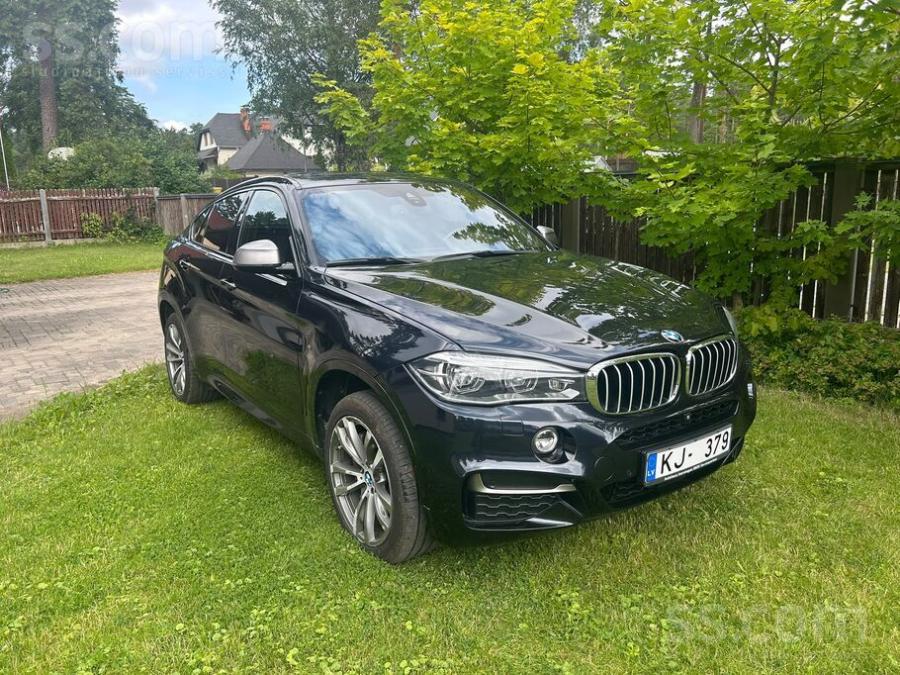 Blue BMW X6 2018 in Riga, with an engine capacity of 3.00 L and mileage of 197 thousand km for 33500 €, photo 1 on AUTOMOTO.COM.LV