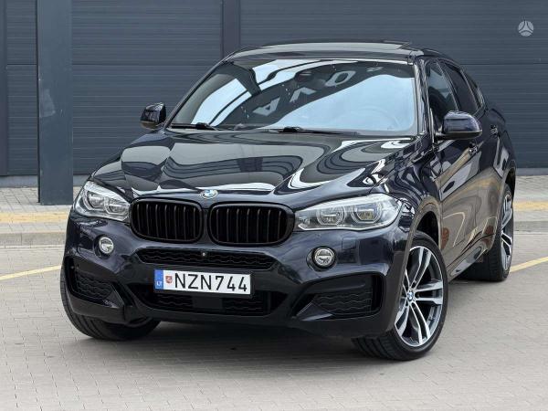 Blue BMW X6 2018 in Jonava, with an engine capacity of 2.99 L and mileage of 235 thousand km for 23990 €, photo 1 on AUTOMOTO.COM.LV