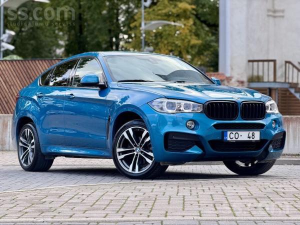 Blue BMW X6 2018 in Jelgava, with an engine capacity of 3.00 L and mileage of 102 thousand km for 36000 €, photo 7 on AUTOMOTO.COM.LV