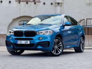 Blue BMW X6 2018 in Jelgava, with an engine capacity of 3.00 L and mileage of 102 thousand km for 33000 €, photo 5 on AUTOMOTO.COM.LV