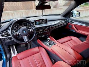 Blue BMW X6 2018 in Jelgava, with an engine capacity of 3.00 L and mileage of 102 thousand km for 33000 €, photo 25 on AUTOMOTO.COM.LV