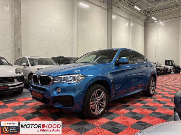 Blue BMW X6 2019 in Vilnius, with an engine capacity of 2.99 L and mileage of 91 thousand km for 38700 €, photo 1 on AUTOMOTO.COM.LV