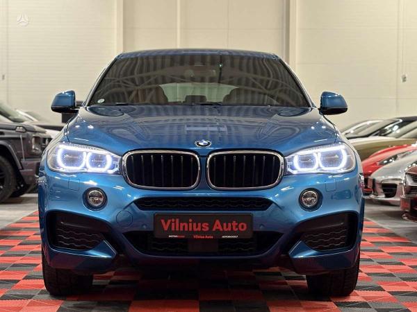 Blue BMW X6 2019 in Vilnius, with an engine capacity of 2.99 L and mileage of 91 thousand km for 38700 €, photo 2 on AUTOMOTO.COM.LV