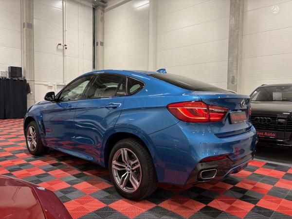 Blue BMW X6 2019 in Vilnius, with an engine capacity of 2.99 L and mileage of 91 thousand km for 38700 €, photo 6 on AUTOMOTO.COM.LV