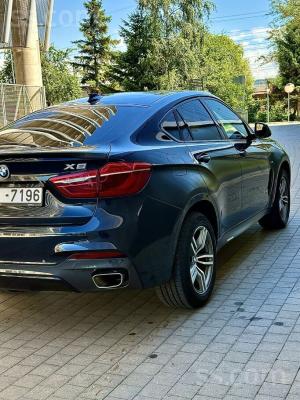 Blue BMW X6 2019 in Riga, with an engine capacity of 3.00 L and mileage of 98 thousand km for 32300 €, photo 7 on AUTOMOTO.COM.LV