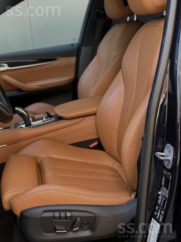 Blue BMW X6 2019 in Riga, with an engine capacity of 3.00 L and mileage of 98 thousand km for 32300 €, photo 10 on AUTOMOTO.COM.LV
