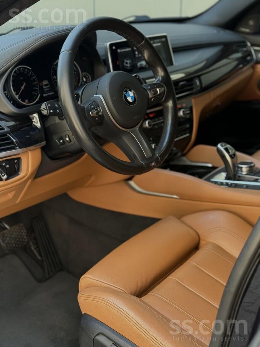 Blue BMW X6 2019 in Riga, with an engine capacity of 3.00 L and mileage of 98 thousand km for 32300 €, photo 12 on AUTOMOTO.COM.LV
