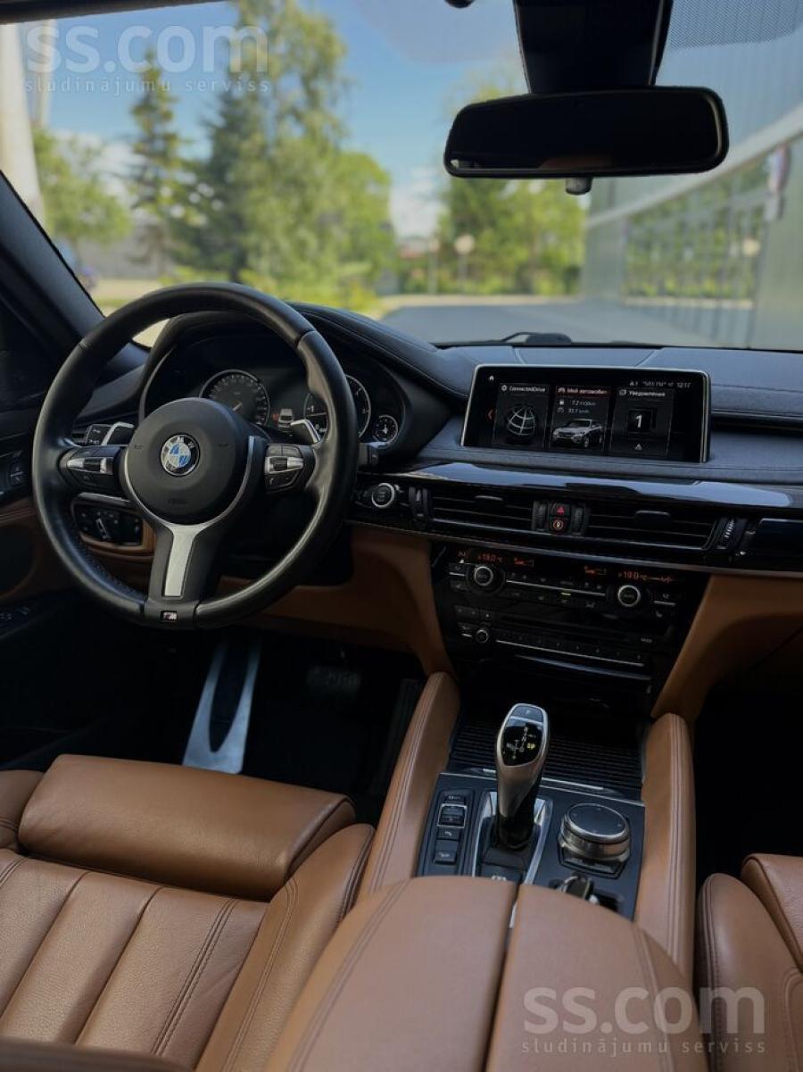 Blue BMW X6 2019 in Riga, with an engine capacity of 3.00 L and mileage of 98 thousand km for 32300 €, photo 14 on AUTOMOTO.COM.LV