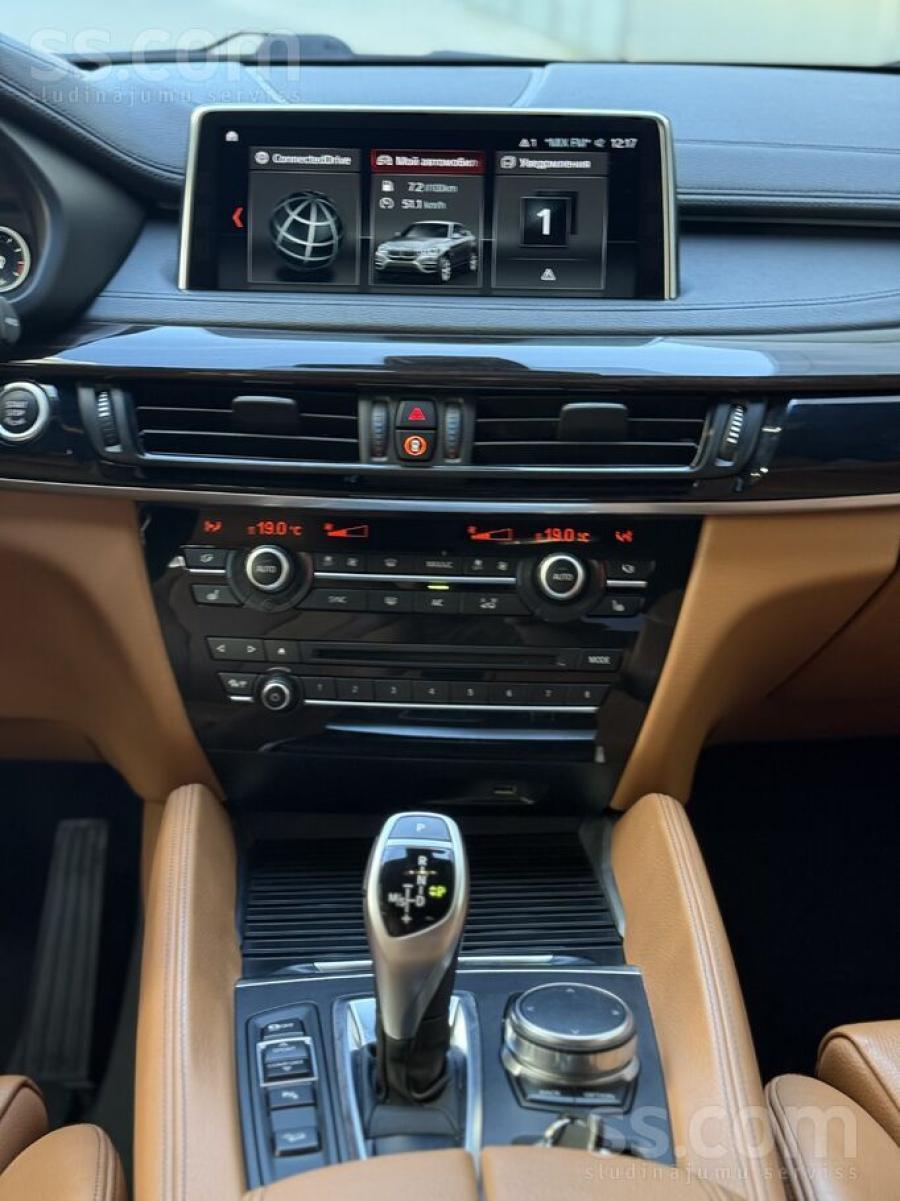 Blue BMW X6 2019 in Riga, with an engine capacity of 3.00 L and mileage of 98 thousand km for 32300 €, photo 18 on AUTOMOTO.COM.LV