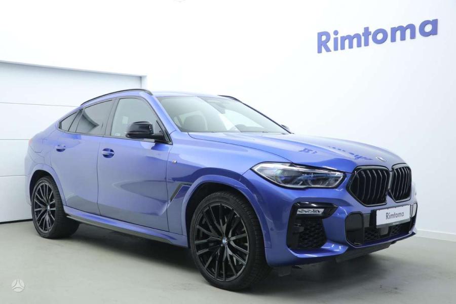 Zils BMW X6 2020 Viļņa, ar dzinēja tilpumu 4.40 L un nobraukumu 52 tūkst. km par 59990 €, foto 1 vietnē AUTOMOTO.COM.LV